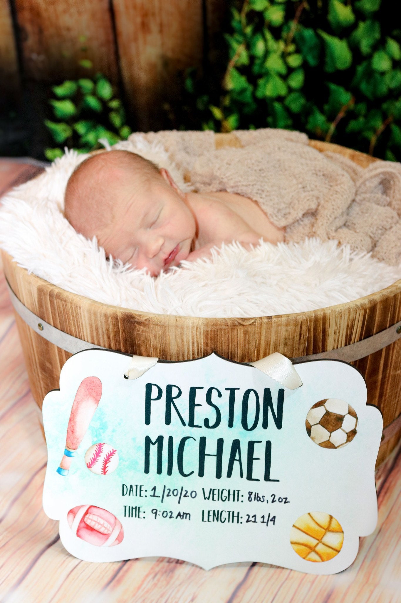 New Baby Room Sign Hospital Door Boy Baby Stats Sign for Birth | Etsy