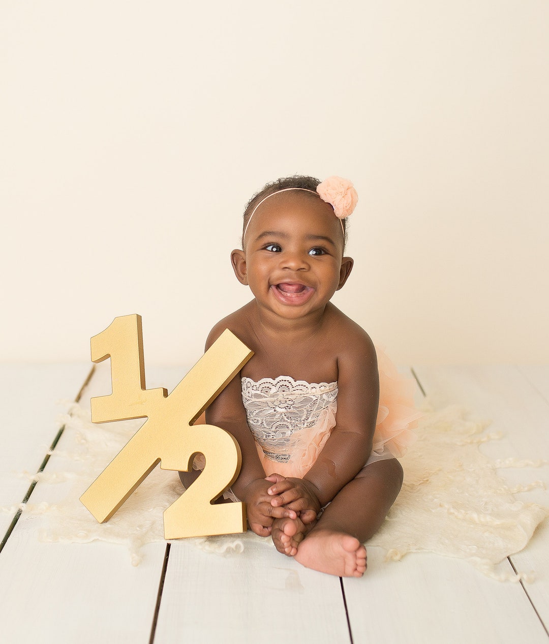 Half Sign Photo Prop for 6 Month Birthday Photo Shoot for Babies and ...