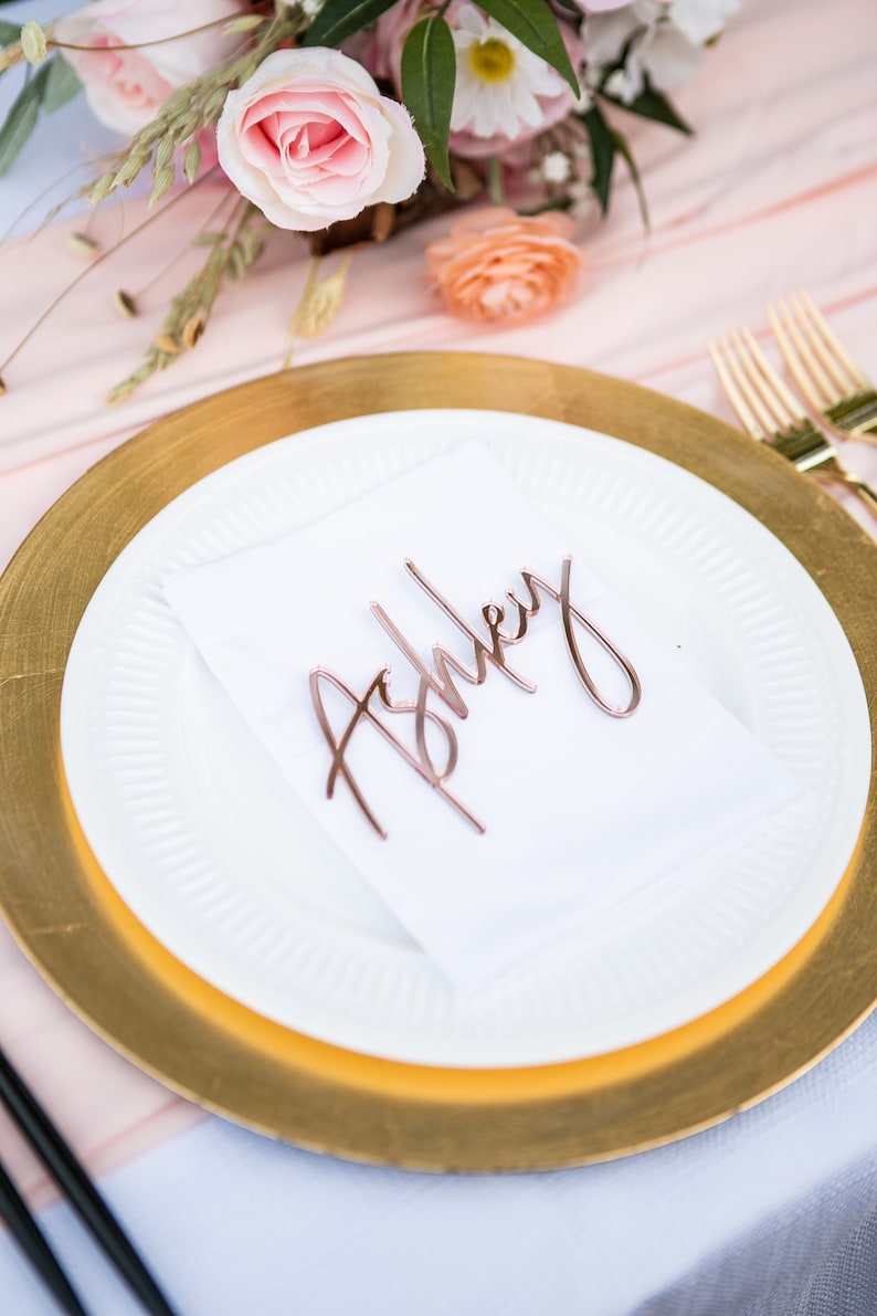 Place Card Name Tags for Plate Names Bridal Shower Dinner - Etsy