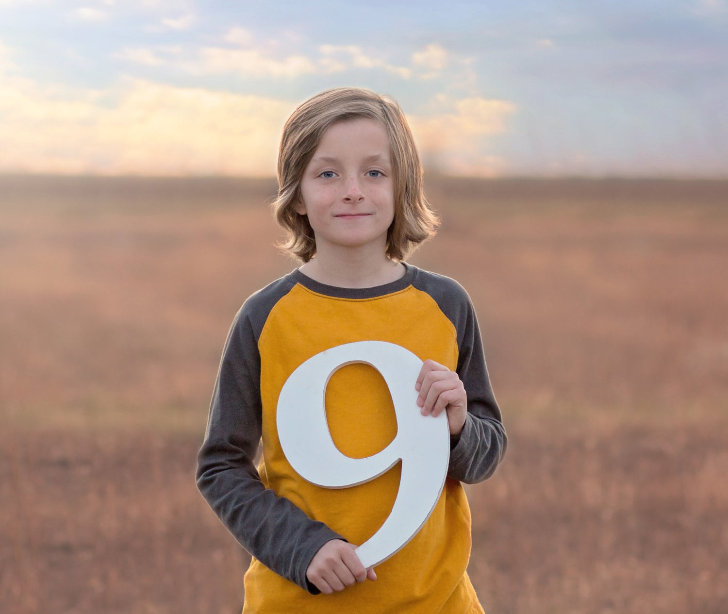 9 Sign Photo Prop for 9th Birthday Photo Shoot for Kids - Etsy