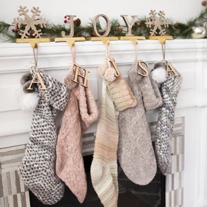 Wooden Letter for Stocking, Christmas Stockings Letter Cutout Kids ...