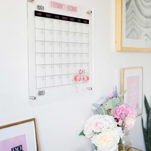 Home Decor Gift Calendar Clear Personalized Wall Calendar for Wall ...