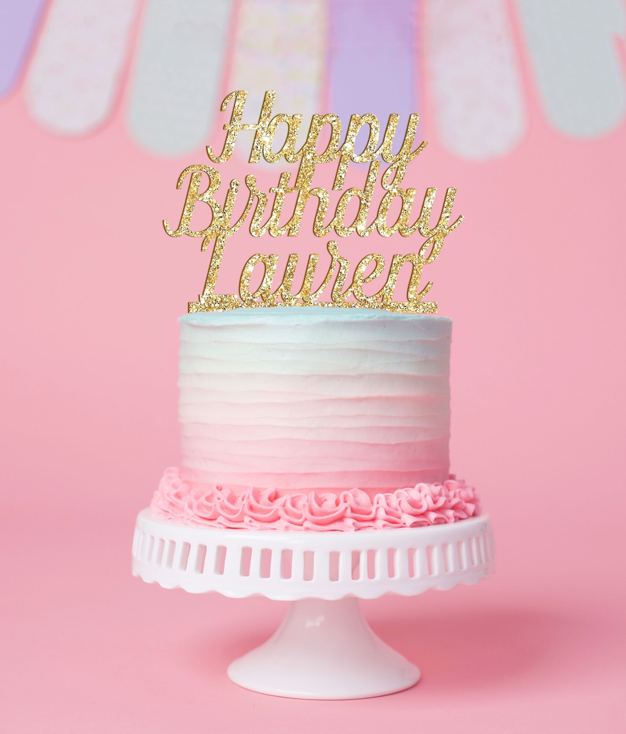 Personalized Birthday Cake Topper for Birthday Cake Topper | Etsy