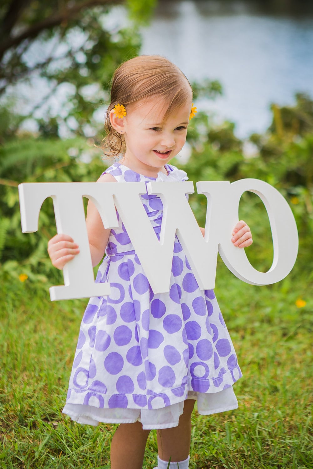 Two Sign Photo Prop 2nd Birthday Sign two in - Etsy