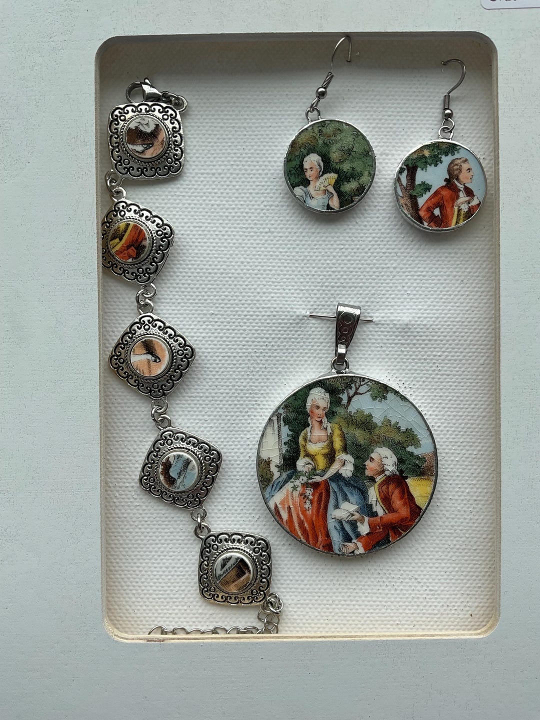 Broken China Jewelry Set #4 - Etsy