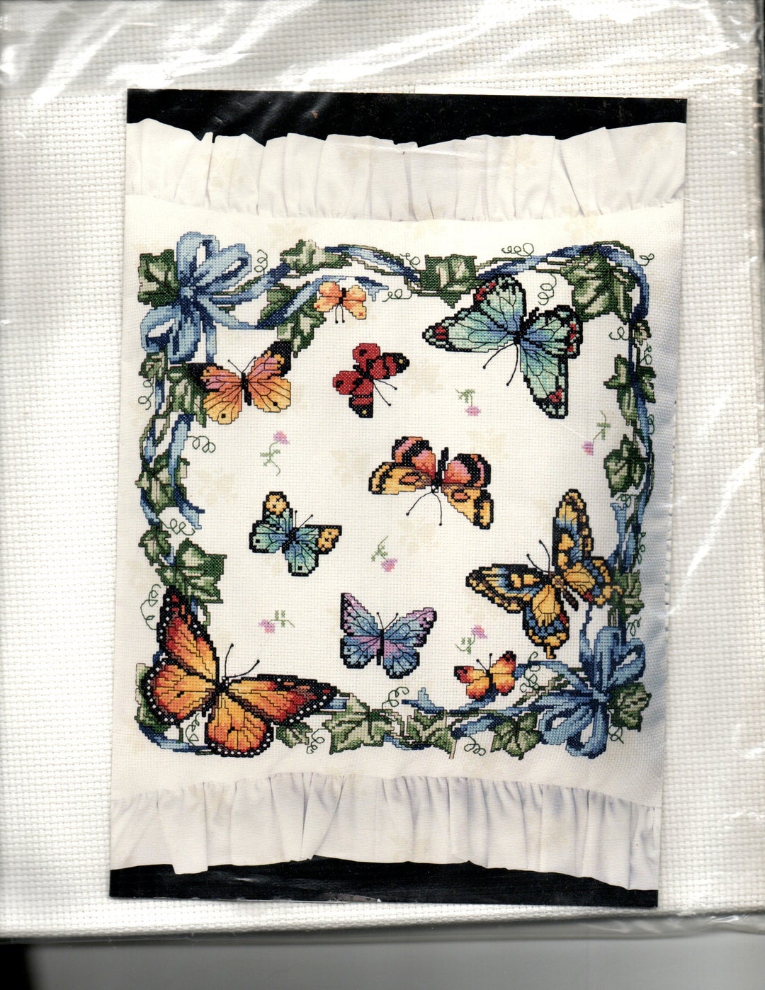 Bucilla Cross Stitch Kit Butterflies Complete Kit With Thread Needle ...