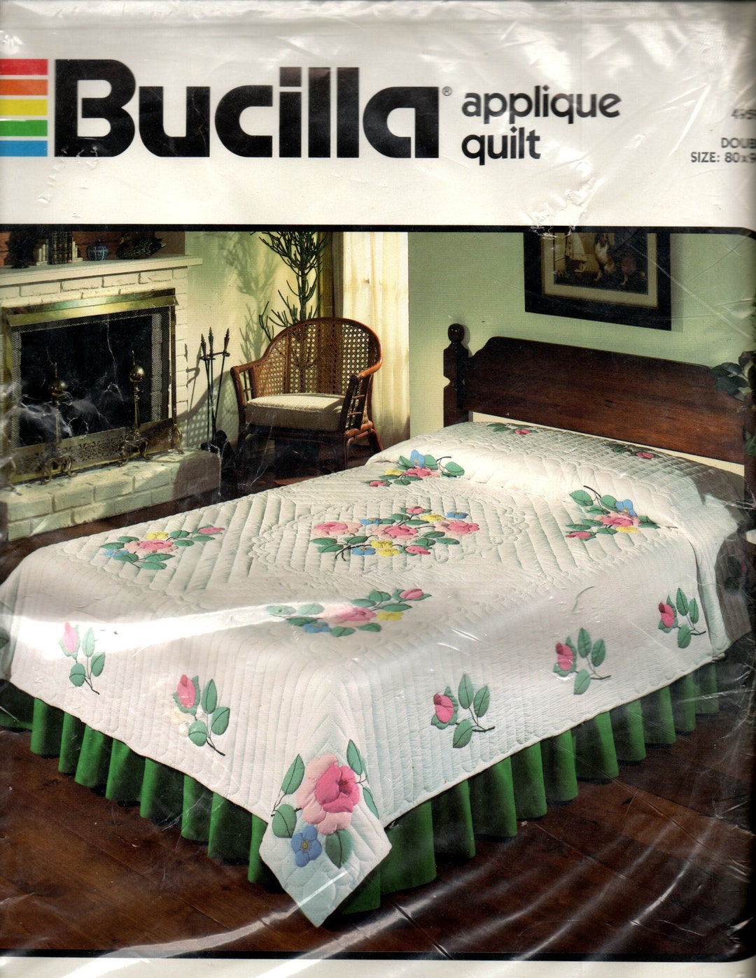 Quilt Kit Bucilla Rose Petals Applique Quilt Complete With Fabric ...