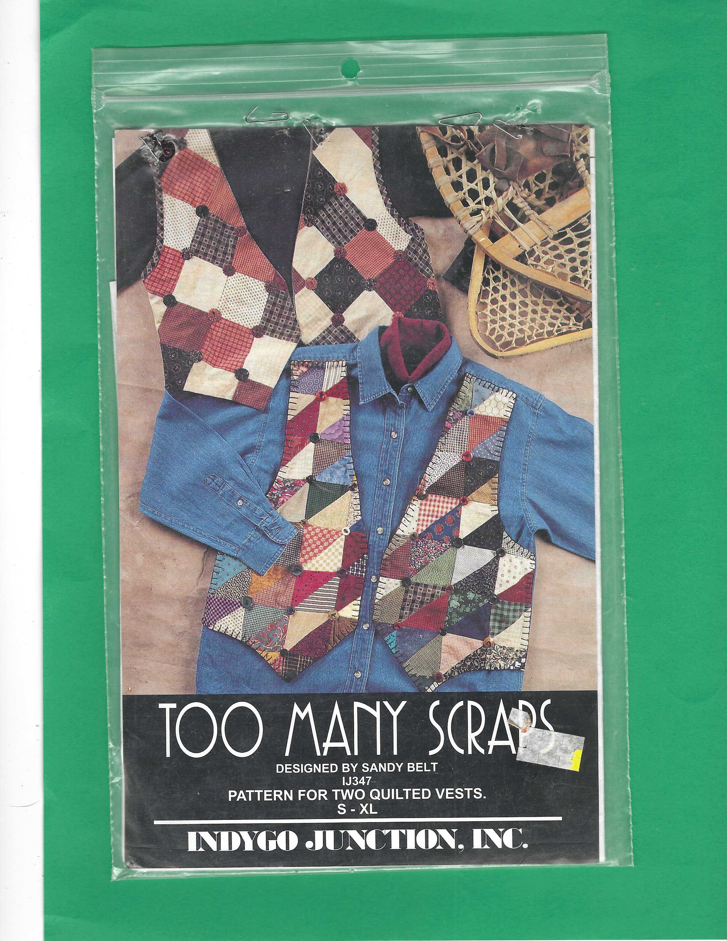 Patchwork Vest Pattern Patchwork Quilt Pattern Sizes S to XL - Etsy