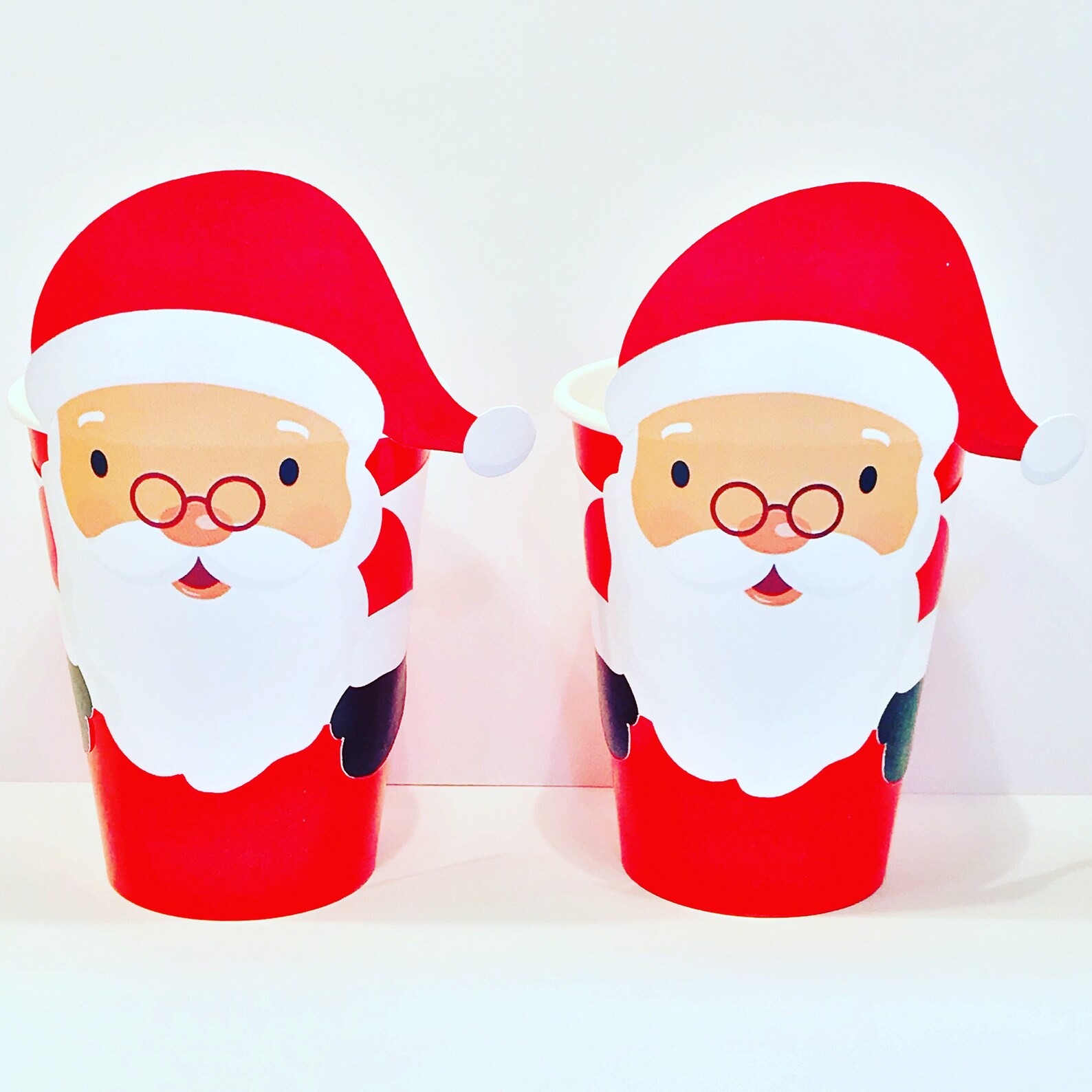 Santa Claus Party Cups Party Cups Santa Claus Christmas - Etsy