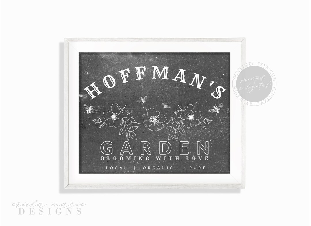 Spring Printable Spring Sign Printable Sign Spring Decor Personalized ...