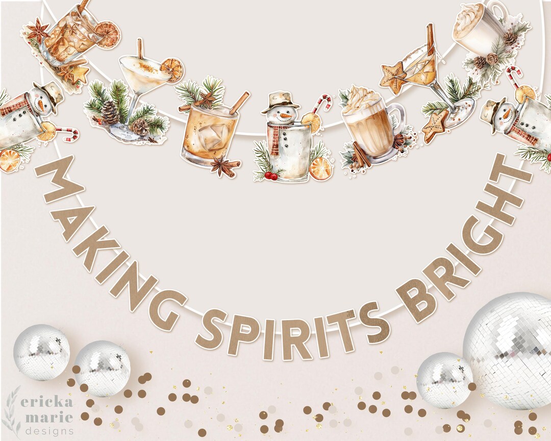 Making Spirits Bright | Party Decor | Christmas Party Decor | Christmas ...