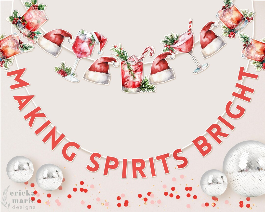 Making Spirits Bright | Party Decor | Christmas Party Decor | Christmas ...