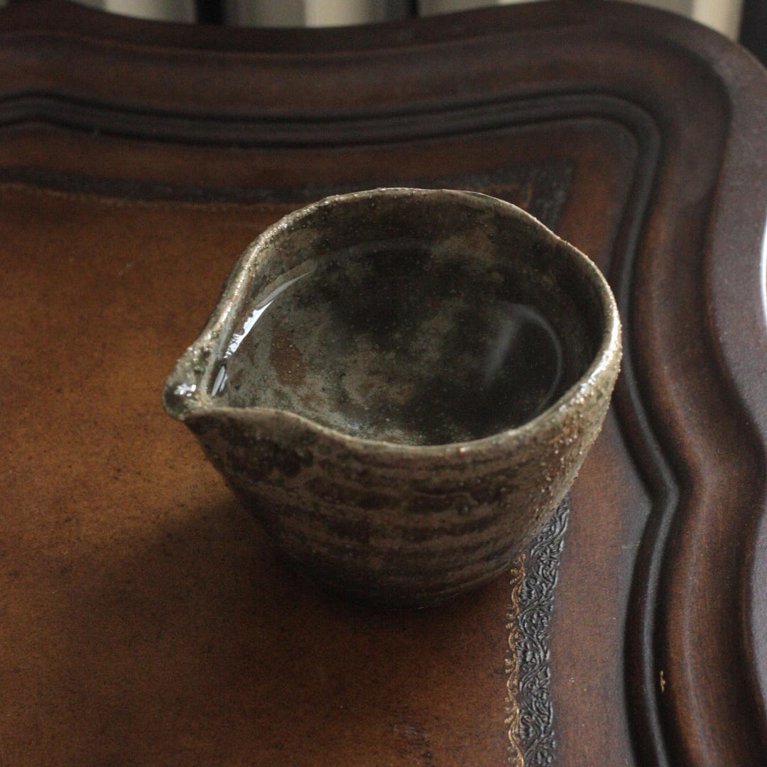 Spouted Bowl - Rustic - Alrusticware - Tea Ware Matcha Watering Milk ...