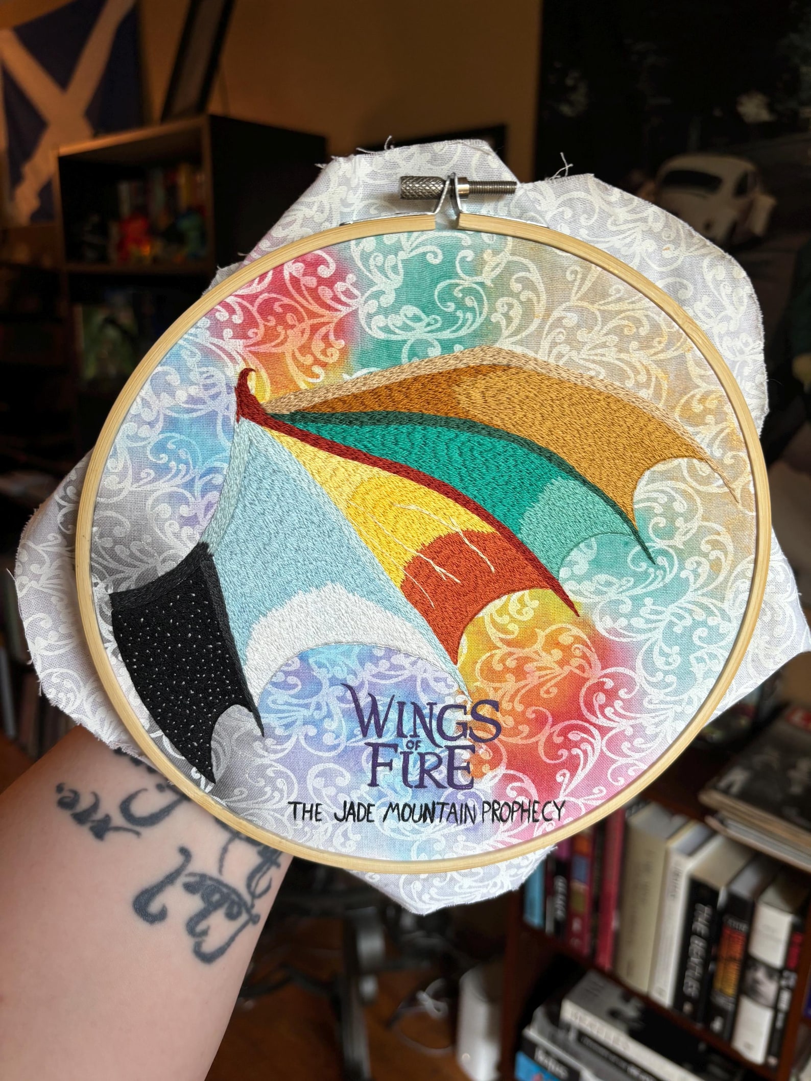 Wings of Fire - Arc 2 - Jade Mountain Prophecy Hand Embroidered Art - Etsy