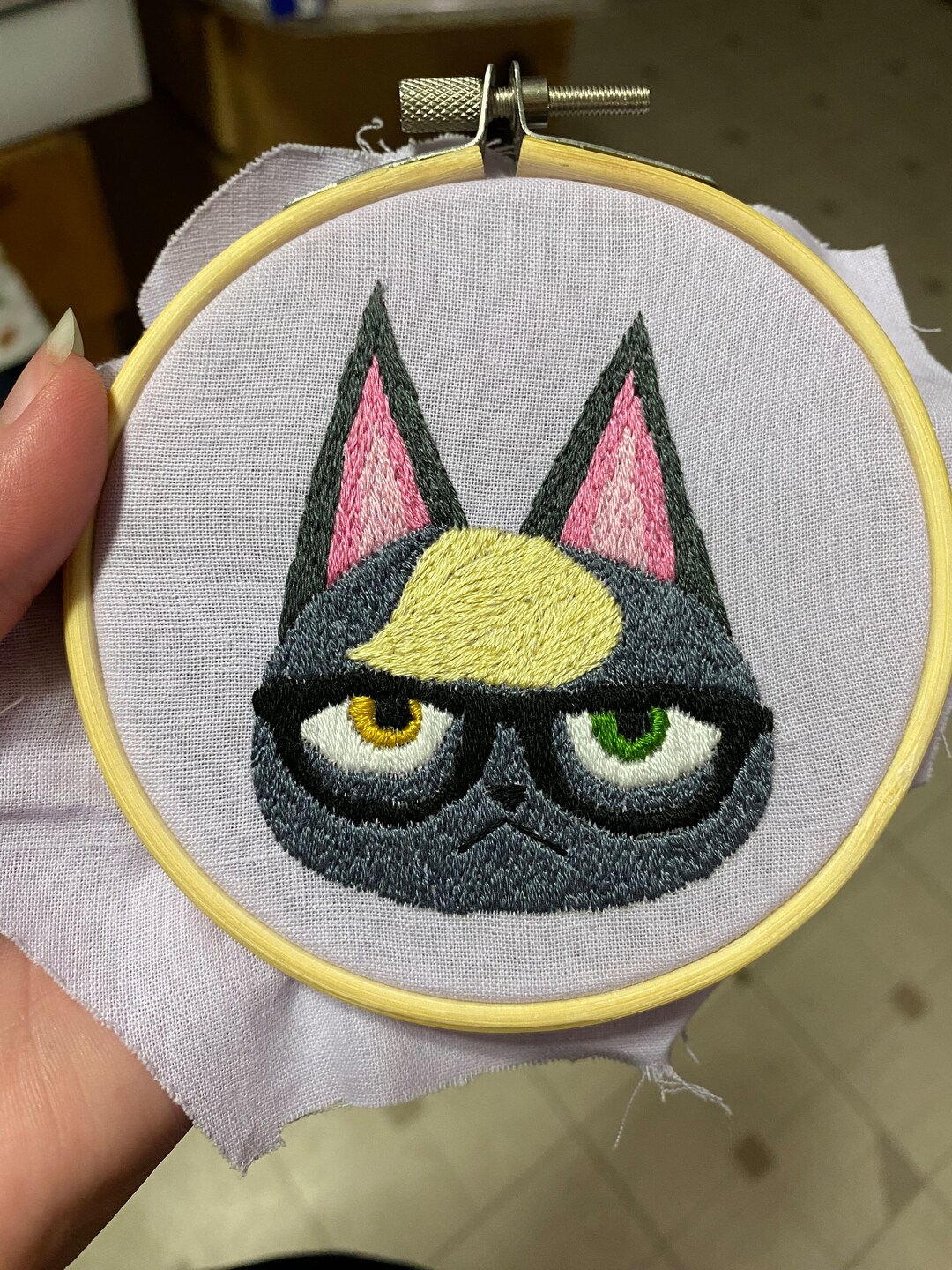 Mini Animal Crossing Embroidery - Etsy