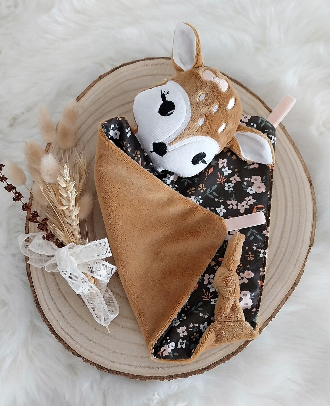Customizable Doe or Fawn Comforter, OEKO-TEX Fabrics, Handmade Creation ...
