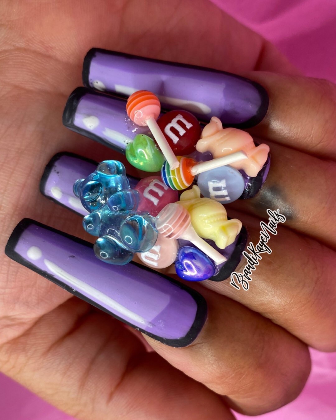Sweets Candy Mix - Candy Mini Charm Set 10g Lollipop Kawaii Hearts ...