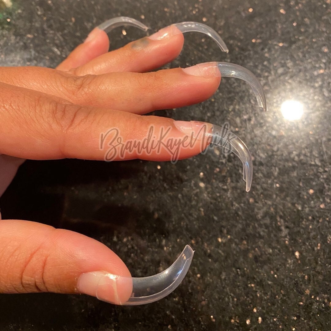 The Flojo Curve 100 Pcs 90s Extra Curve Talon Nail Tips Full - Etsy