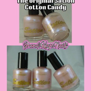 Sation Cotton Candy Nail Polish Dupe - 90’s Style Bottle - 15ml - Etsy