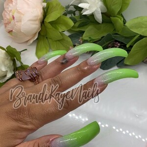 Coko Colored Curve Nail Tips: 90s Style, Full Well - 20pc - Etsy