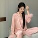 Silken Feather Trim Long Pajama - Etsy