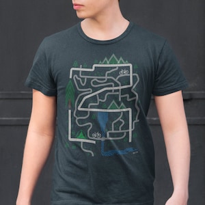 Mountain Bike Trails Ride Shirt | Forest Rider Shirt | Mountain Bike ...