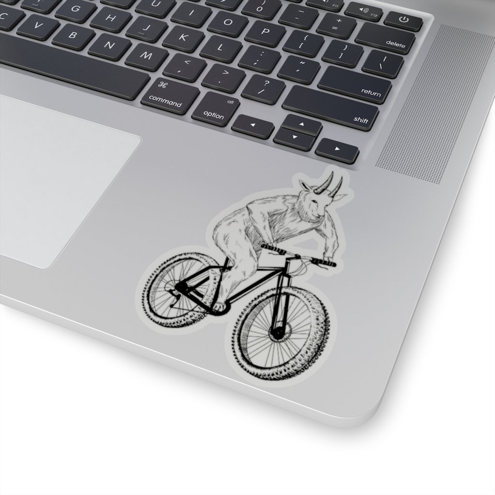 Mountain Goat Riding a Bicycle Kiss-cut Stickers - Etsy