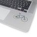 Single Speed Bike Sticker Blue Bicycle Decals Single Gear Sticker ...
