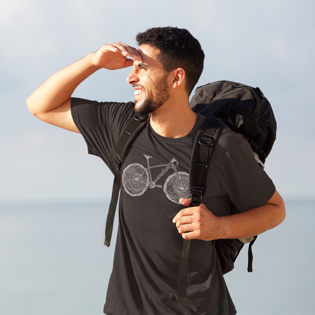 Wooden Mountain Bike Shirt - Branches Bicycle - Tree MTB | Mountain ...