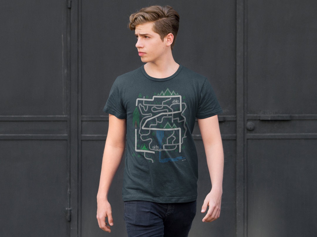 Mountain Bike Trails Ride Shirt | Forest Rider Shirt | Mountain Bike ...