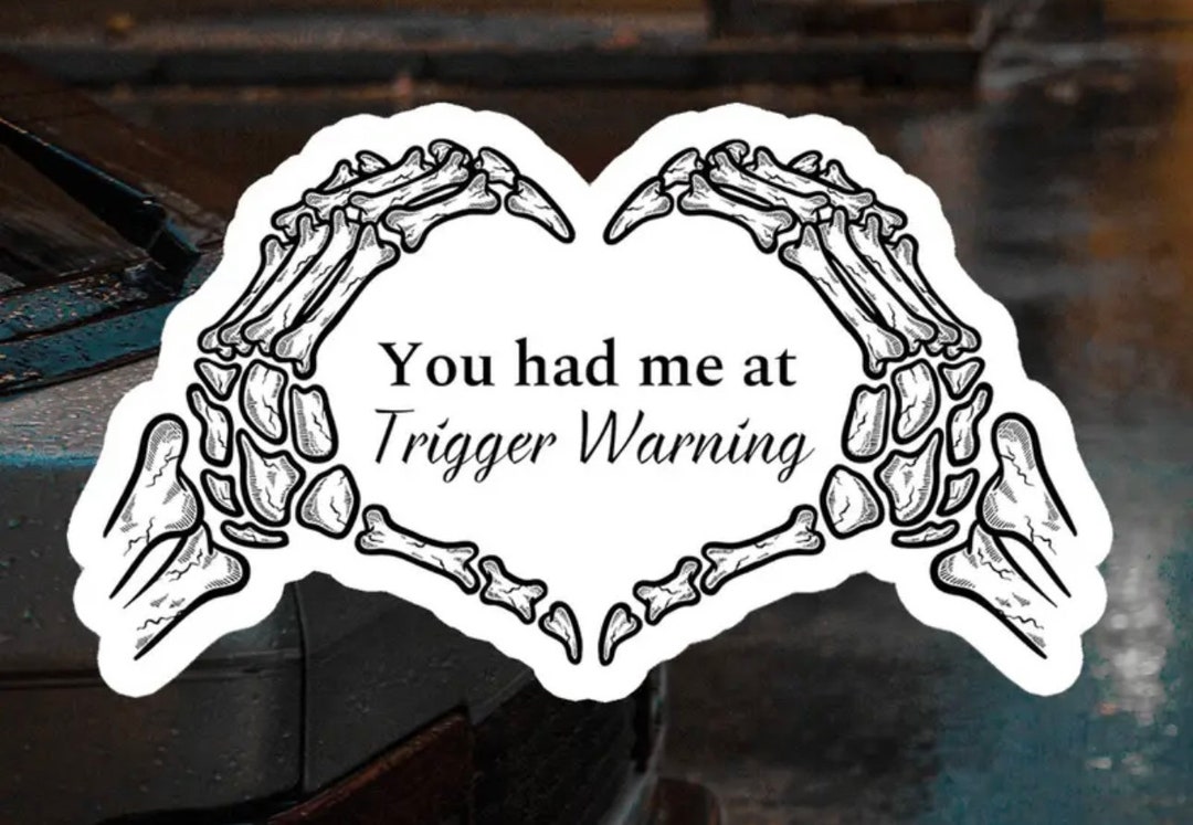 Trigger Warning Sticker - Etsy