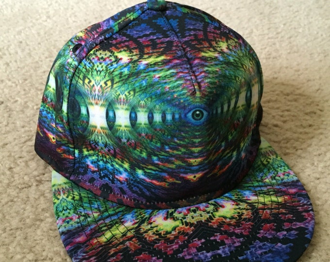 New Trippy Snapback Hat - Etsy