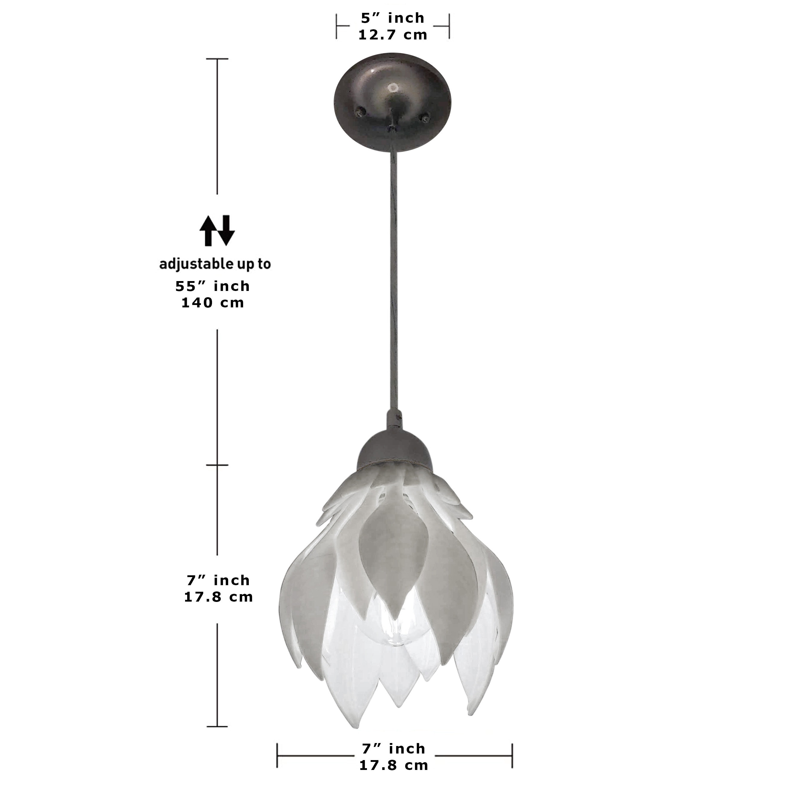 Photon Reef Leaf Flower 3D Printed Pendant Light - Etsy