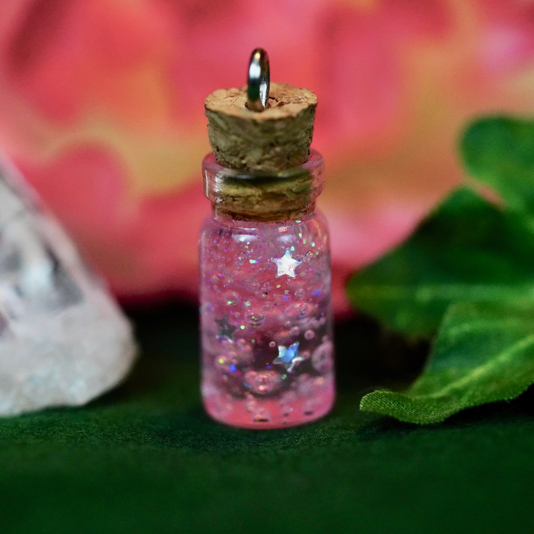 Light Pink Glitter Star Potion Bottle - Etsy
