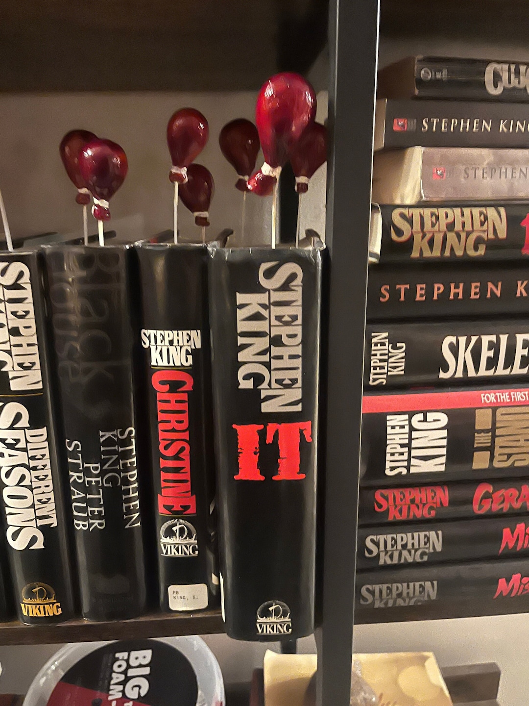 Blood Red Balloon Bookmark - Etsy