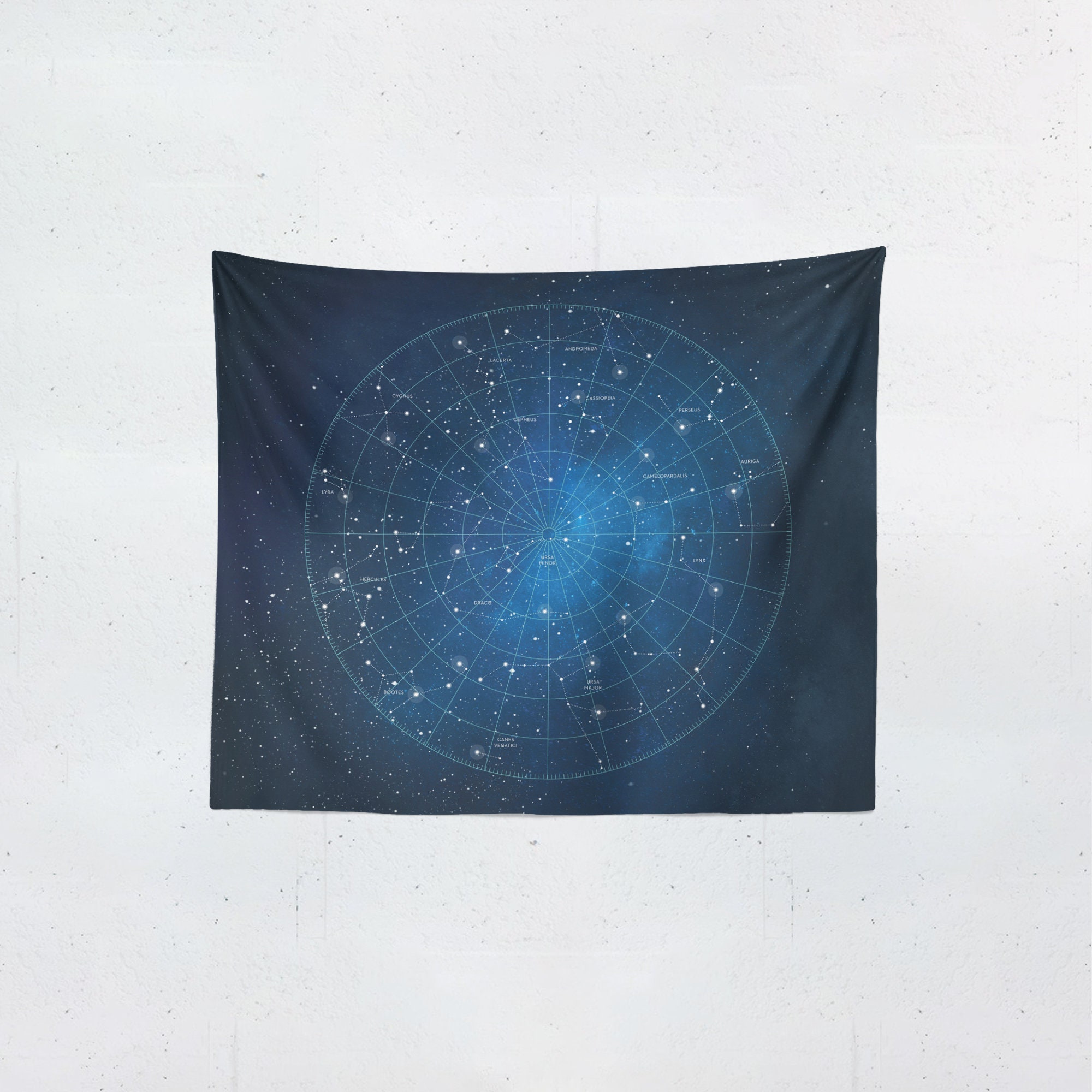 Constellation Map Wall Tapestry, Celestial Star Map, Astronomy Decor - Etsy