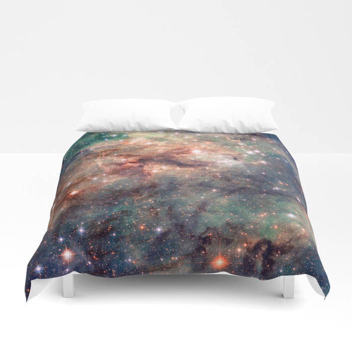 Duvet Cover Nebula Bedding Cover Outer Space Galaxy Bedroom - Etsy