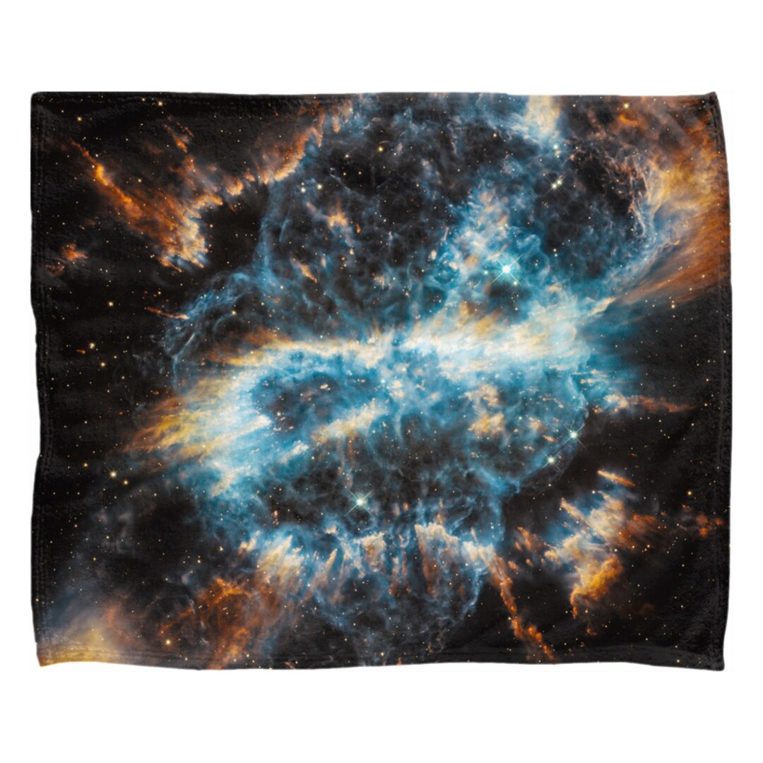 Galaxy Throw Blanket, Outer Space Decor, Home Decor, Stellar Eruption ...