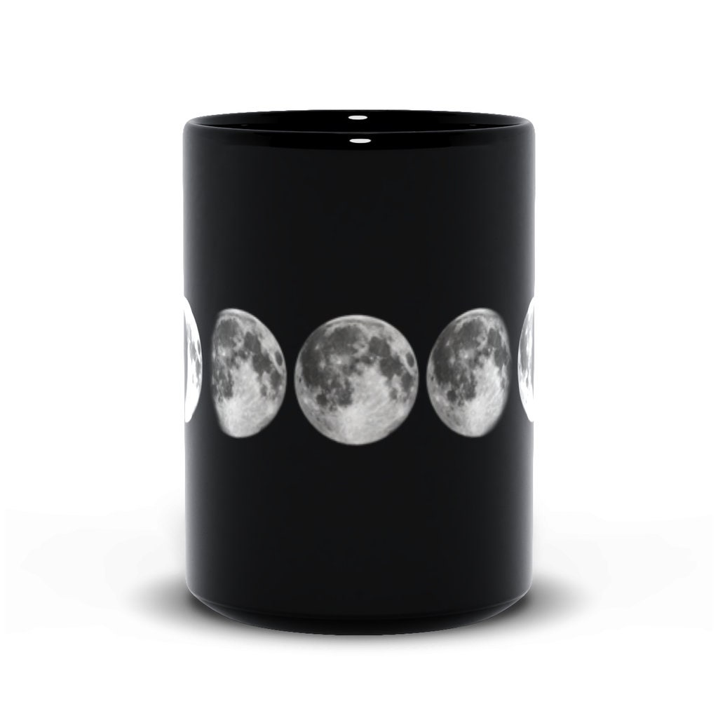Moon Phase Mug Lunar Phases Mug Moon Coffee Mug Astronomy - Etsy