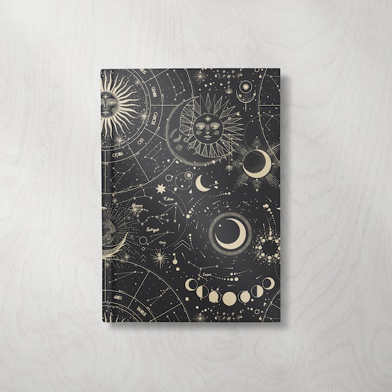 Celestial Journal Celestial Notebook Hardcover Journal | Etsy