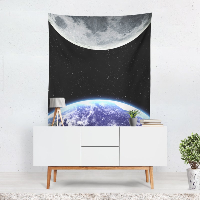 Moon and Earth - Etsy