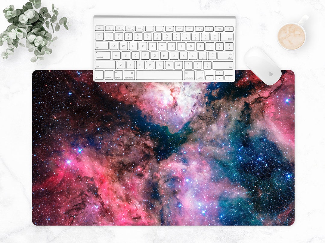 Space Extra Large Desk Pad, Keyboard Mat, Celestial Office, Astronomy ...