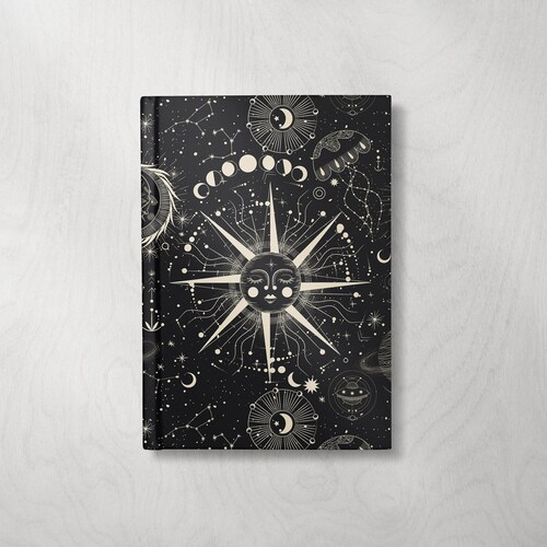 Celestial Journal Celestial Notebook Hardcover Journal | Etsy