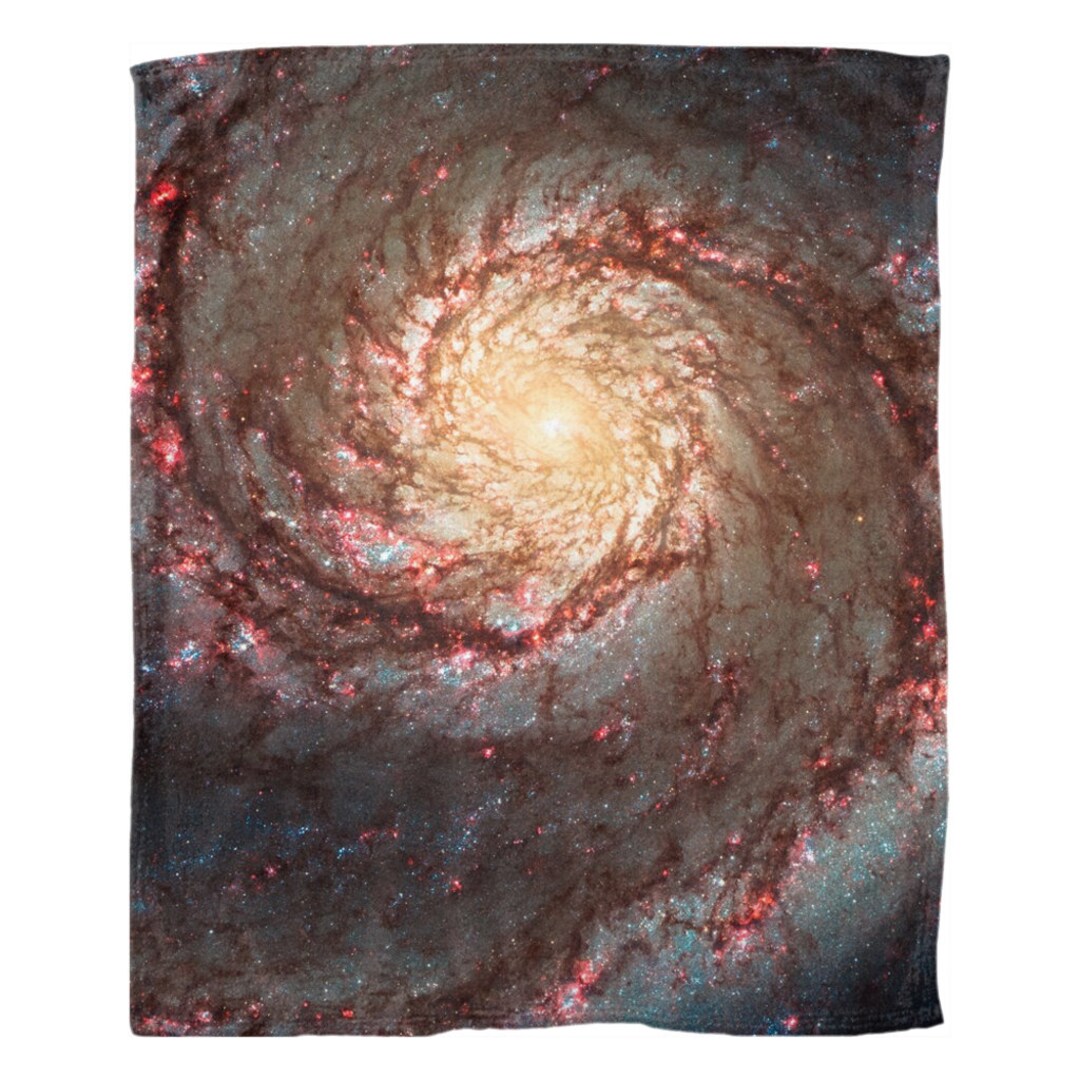 Galaxy Throw Blanket, Outer Space Decor, Home Decor, Whirlpool Galaxy ...