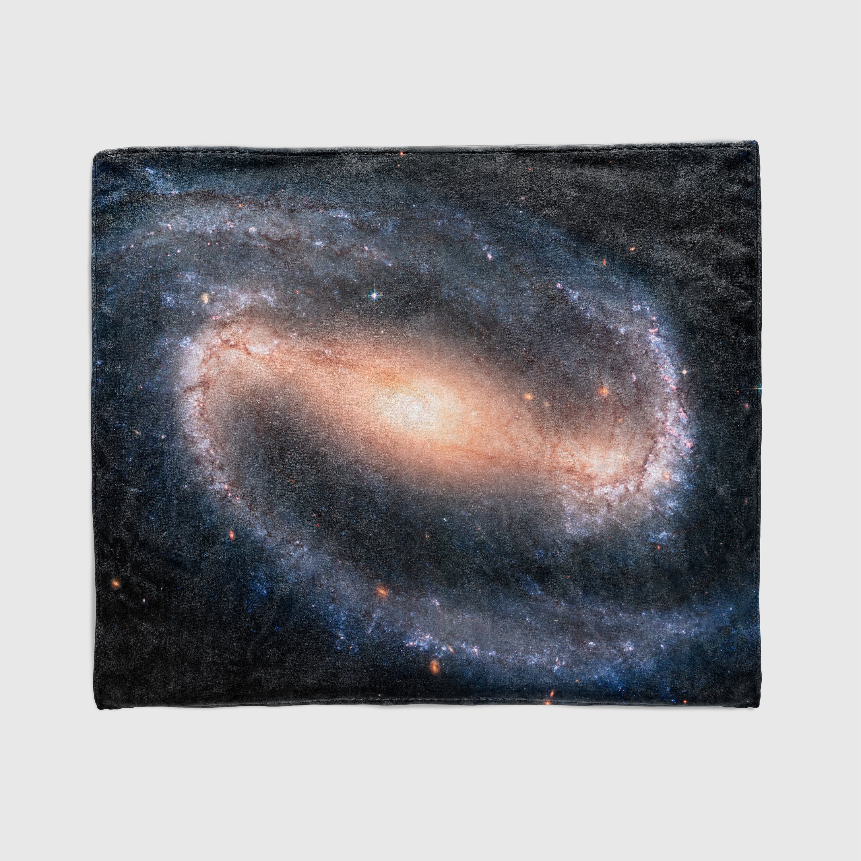 Galaxy Throw Blanket, Outer Space Decor, Home Decor, Barred Spiral ...