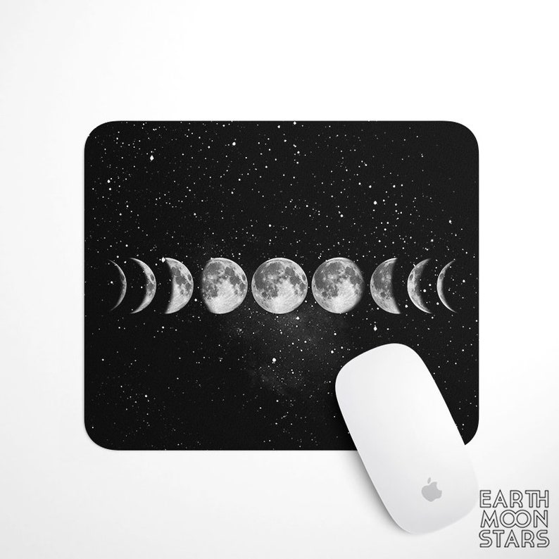 Moon Phases Extra Large Desk Pad Keyboard Mat Celestial - Etsy