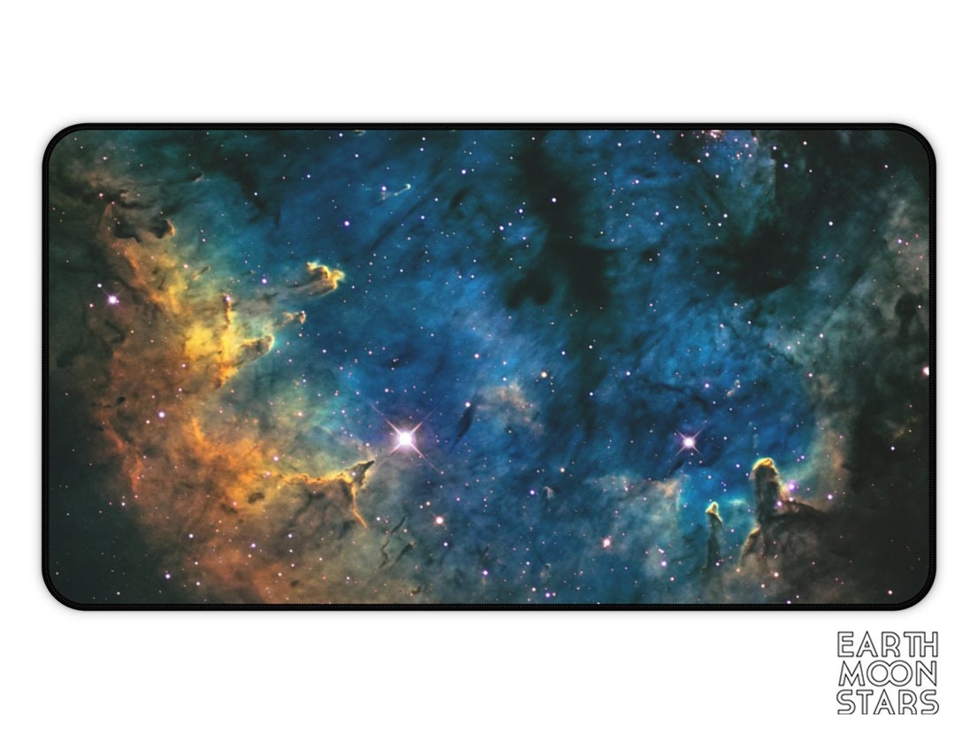 Nebula Extra Large Desk Mat Outer Space Gaming Desk Pad | Etsy