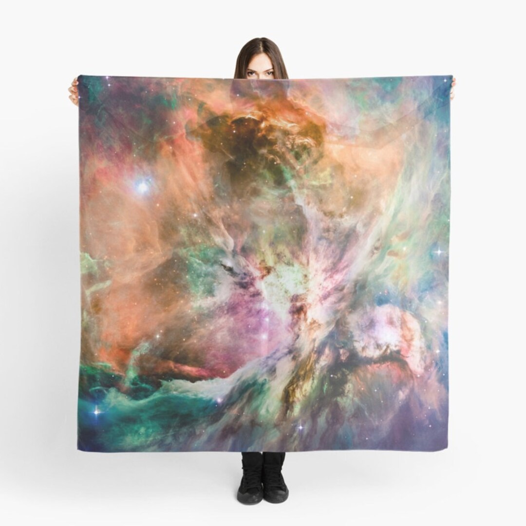 Outer Space Scarf | Celestial Star Scarves | Galaxy Scarf | Sheer Scarf ...