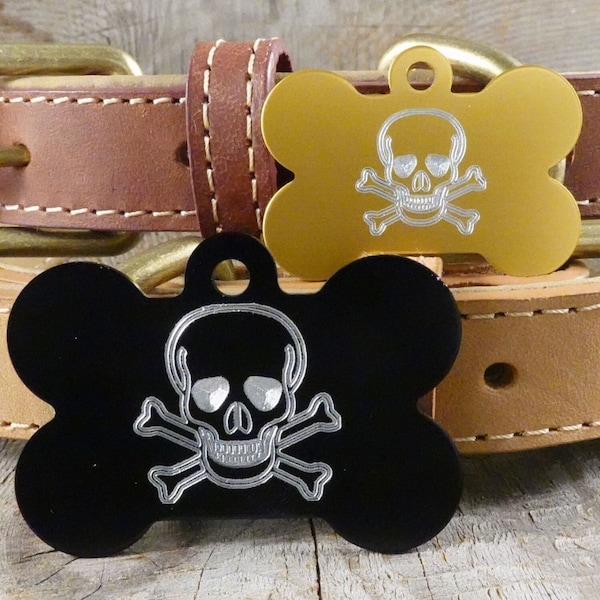 Skull Dog Tag - Etsy
