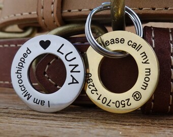 Dog Tag Key Ring | Etsy